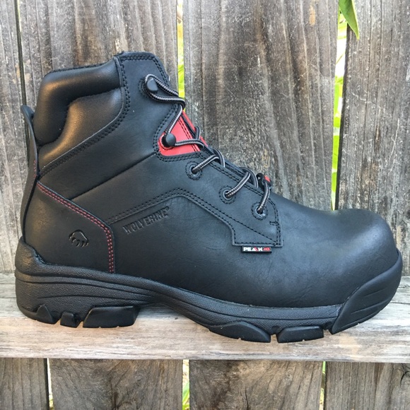 Wolverine | Shoes | Wolverine Men Merlin Work Boots Composite Toe Black ...